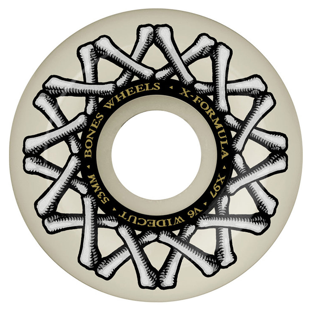 BONES X-FORMULA V6 WIDECUTS 53MM 97A– Bluetile Skateboards