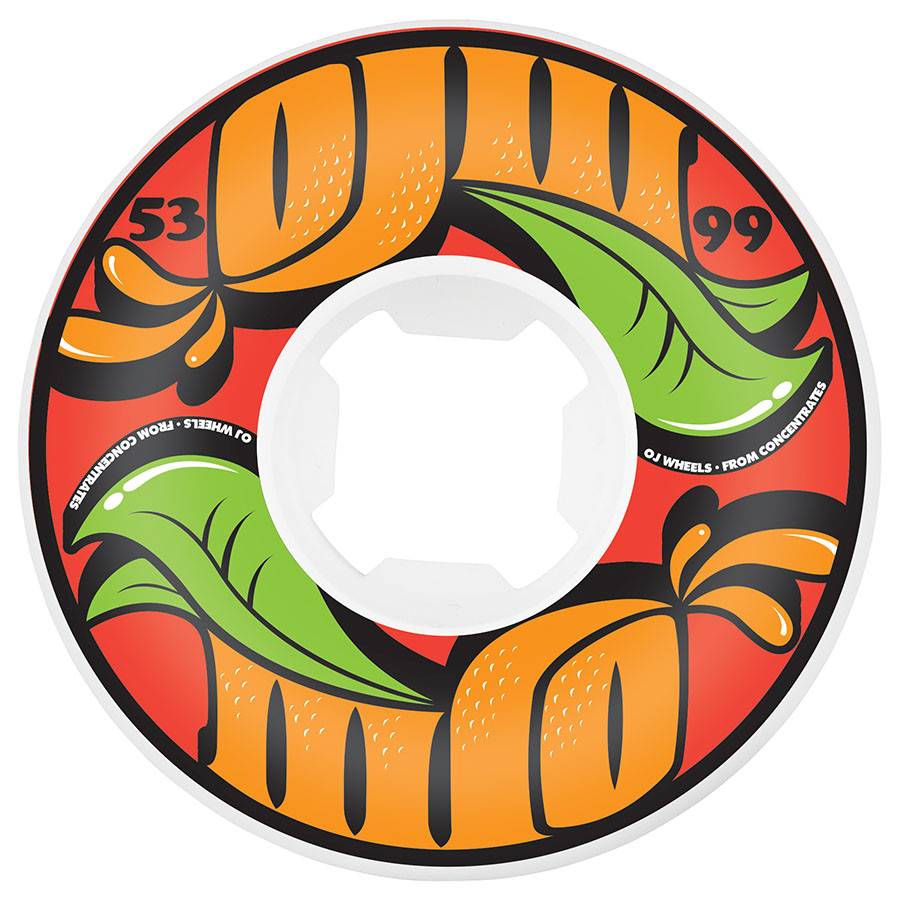 OJ III WHEELS FROM CONCENTRATE 99A WHITE HARDLINE– Bluetile Skateboards