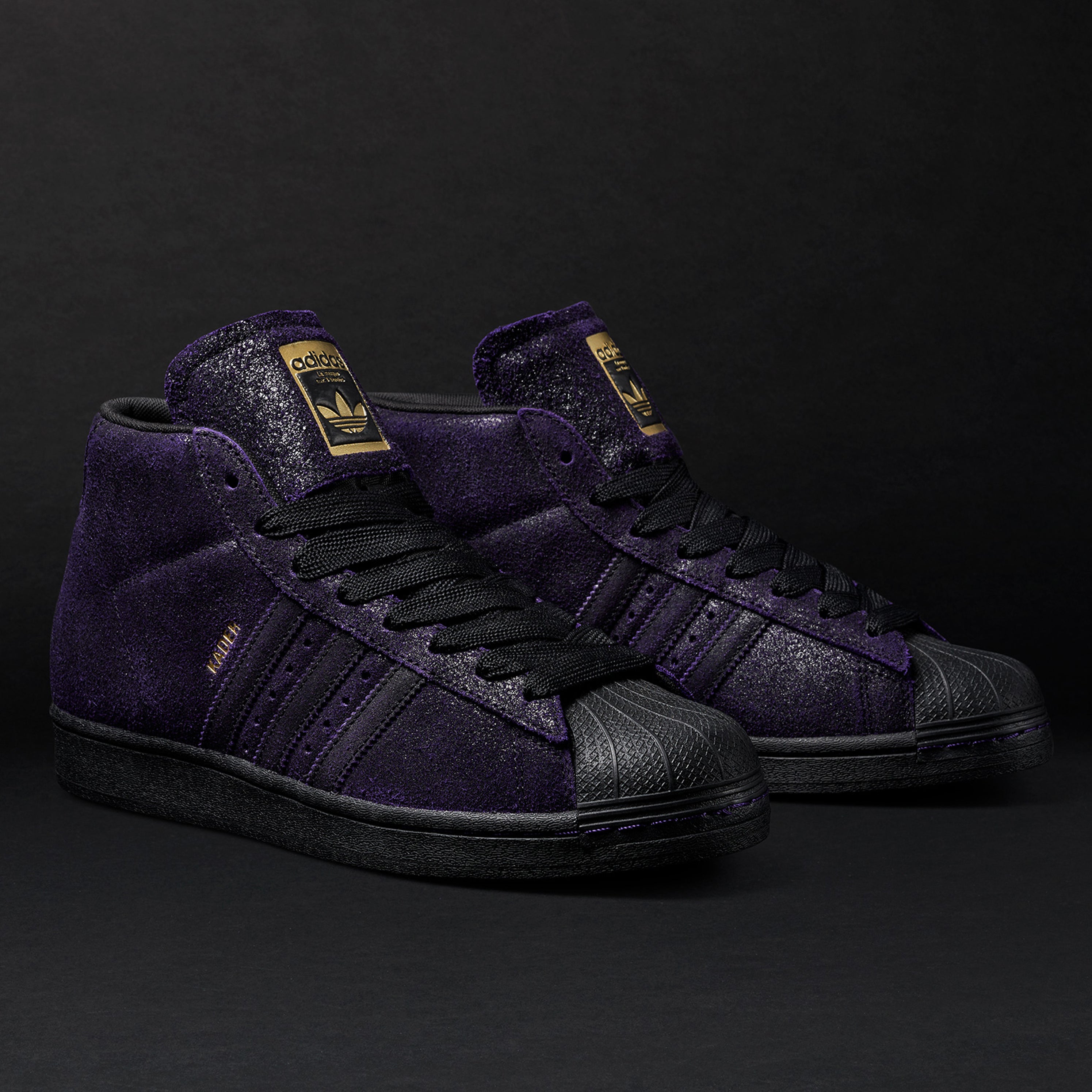 ADIDAS KADER SYLLA PRO MODEL ADV CORE BLACK / DARK PURPLE– Bluetile ...