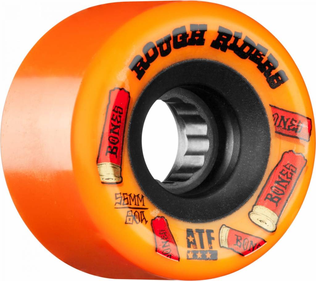 BONES ATF ROUGH RIDERS SHOTGUN ORANGE 80A– Bluetile Skateboards